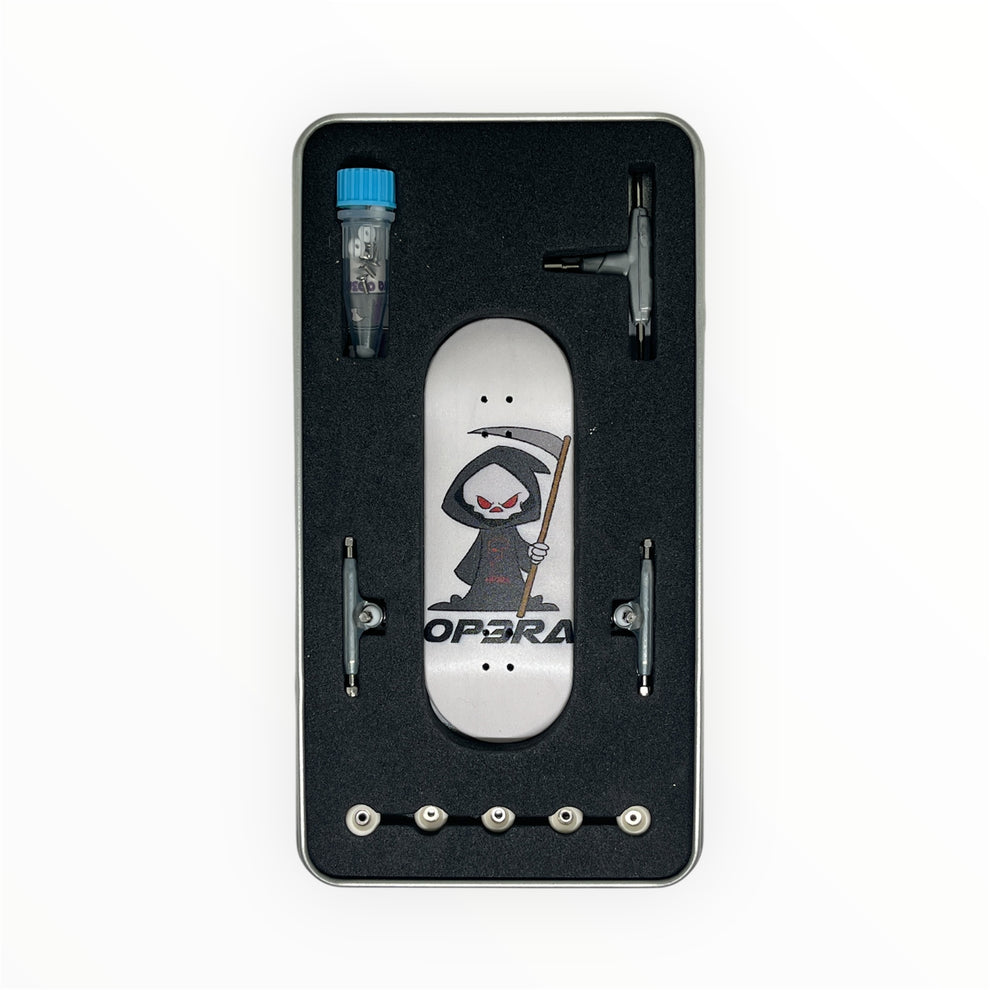 Op3ra Pro Fingerboard Complete-34x96mm with G4 raw trucks Regular and ...